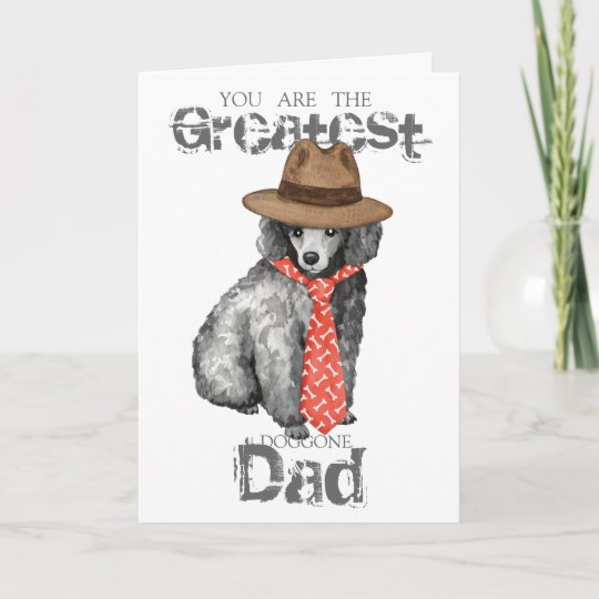 Miniature Poodle Dad Card | Zazzle.com