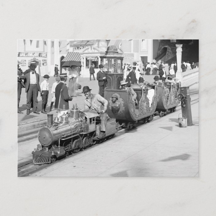 Miniature Railroad at Coney Island, 1905 Postcard | Zazzle.com