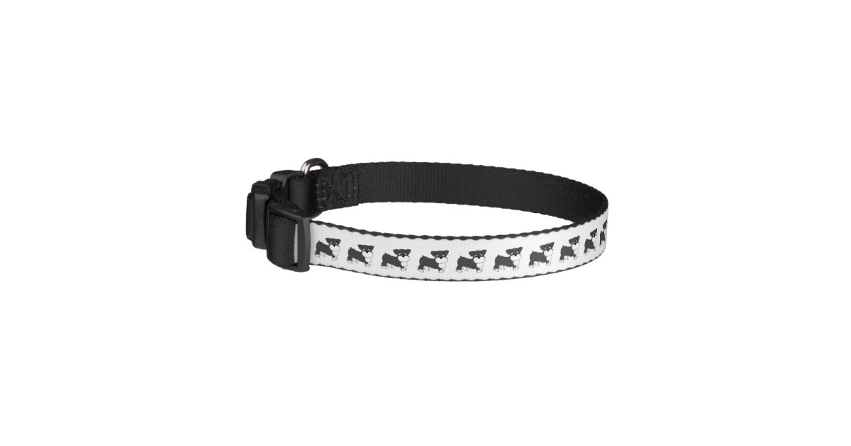 Miniature Schnauzer Dog Collar | Zazzle