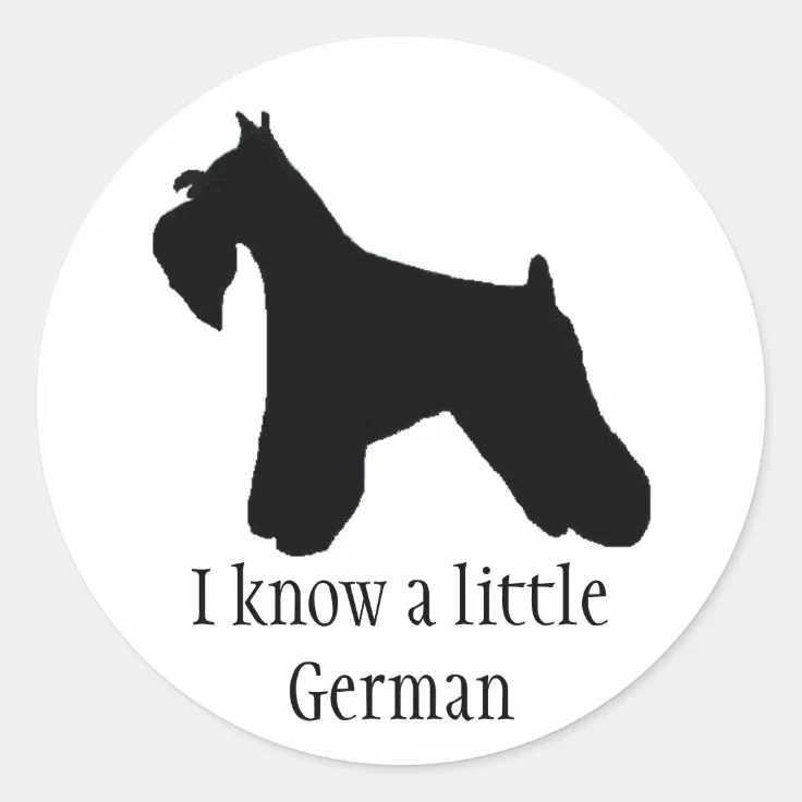 Miniature Schnauzer Sticker | Zazzle