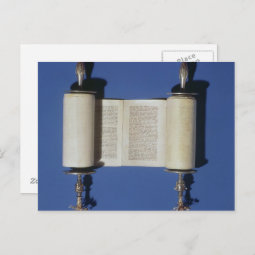 Miniature Torah Scroll, 1765 Postcard | Zazzle