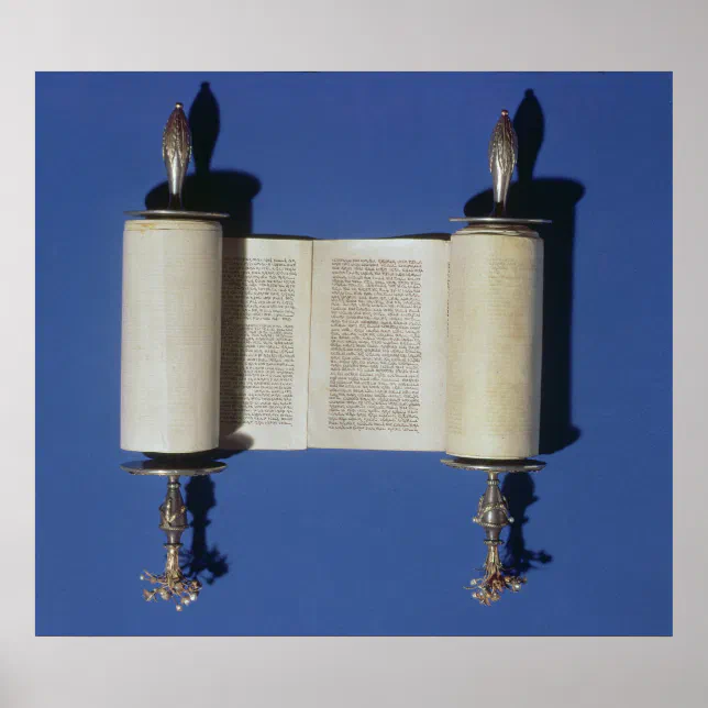Miniature Torah Scroll, 1765 Poster | Zazzle