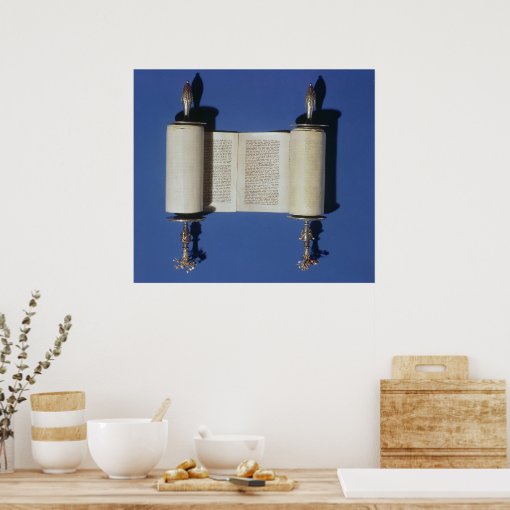 Miniature Torah Scroll, 1765 Poster | Zazzle