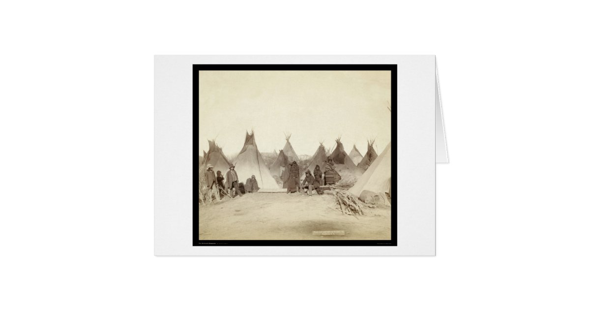 Miniconjou Indian Tipi Camp SD 1891 | Zazzle