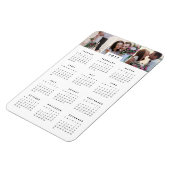 Minimal 4x6 Photo Yearly Calendar Magnet | Zazzle