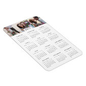 Minimal 4x6 Photo Yearly Calendar Magnet | Zazzle