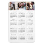 Minimal 4x6 Photo Yearly Calendar Magnet | Zazzle