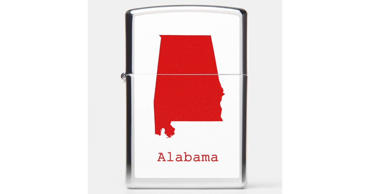 Minimal Alabama United States Zippo Lighter | Zazzle