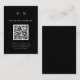 Minimal and Chic | Black Scannable QR Code Wedding Enclosure Card | Zazzle