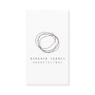 Minimal and Modern Designer Scribble Logo Business Card | Zazzle
