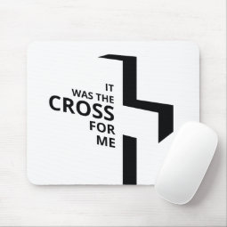 Minimal Art Christian Art Cross Gospel Sayings Quo Mouse Pad | Zazzle