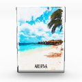 Minimal Aruba Caribbean Island Vacation Photo Block | Zazzle