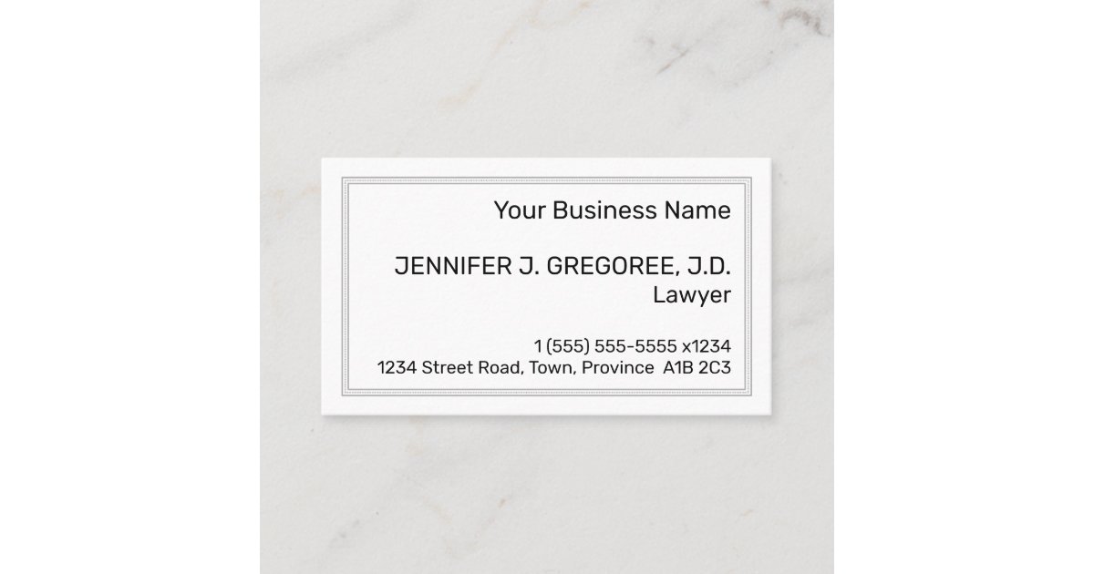 Minimal, Basic, Professional Business Card | Zazzle