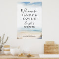 Minimal Beach Welcome Sign Poster | Zazzle