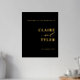 Minimal Black and Real Foil Wedding Welcome Sign | Zazzle