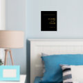 Minimal Black and Real Foil Wedding Welcome Sign | Zazzle