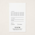 Minimal Black Hair Extensions Size Label Hang Tag | Zazzle