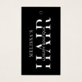 Minimal Black Hair Extensions Size Label Hang Tag | Zazzle