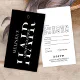 Minimal Black Hair Extensions Size Label Hang Tag | Zazzle