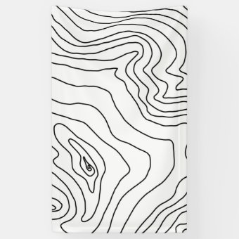 Minimal Black & White line art Modern Design Banner | Zazzle