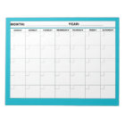 Minimal Blank Calendar Notepad | Zazzle.com