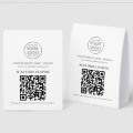 Minimal Business Logo Scan QR CODE Table Tent | Zazzle
