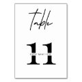 Minimal Business Reception Table Number Sign | Zazzle