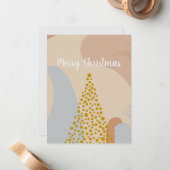 Minimal Christmas Tree Simple Clean Holiday card | Zazzle