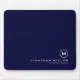 Minimal Classic Monogram Navy Blue Mouse Pad | Zazzle