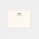 Minimal Clean Initials Neutral Post-it Notes | Zazzle