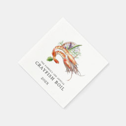 Minimal Crawfish Boil | Napkins | Zazzle