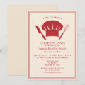 Minimal Culinary School Graduation Party Invitation | Zazzle