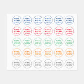 Minimal Custom Modern Personalized Boy Name Set Labels | Zazzle