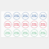 Minimal Custom Personalized Boy Name Set Labels | Zazzle