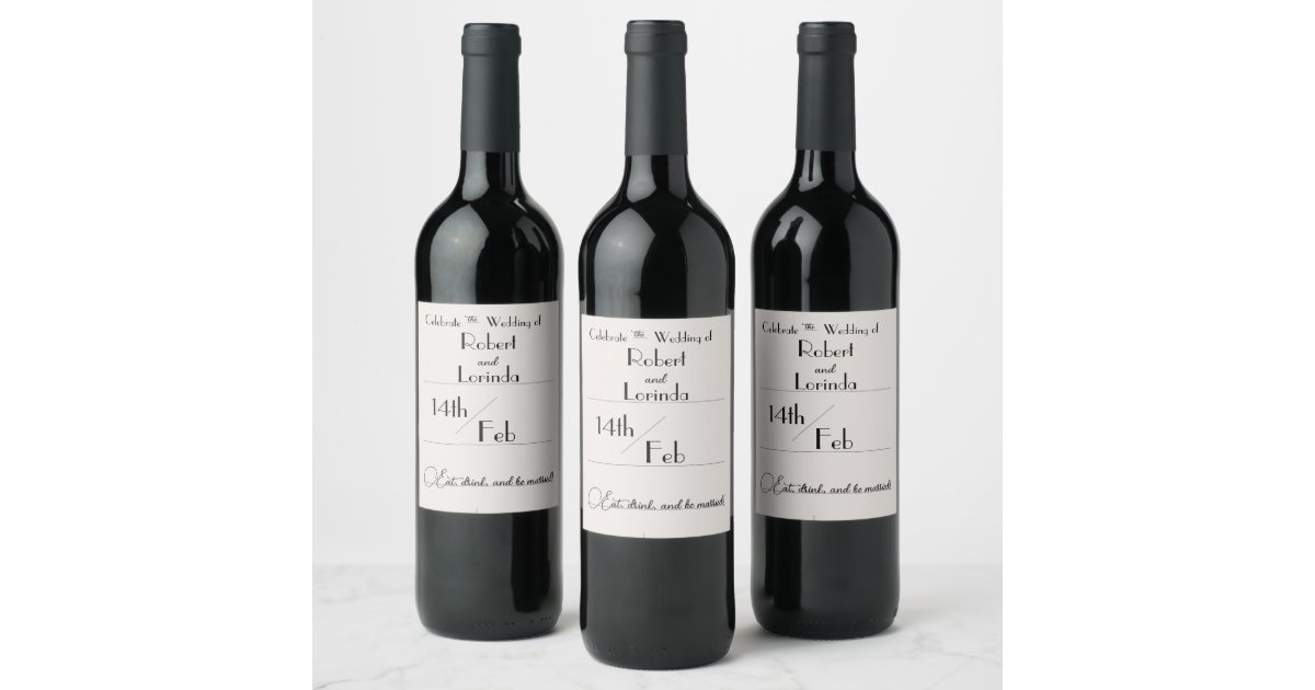 Minimal Drink Labels | Zazzle