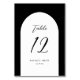 Minimal Elegant Arch Wedding | Black Table Number | Zazzle