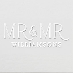 Minimal & Elegant Custom Mr & Mr Couple’s Name Embosser | Zazzle