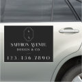 Minimal Elegant Custom Name & Monogram Logo Crest Car Magnet | Zazzle