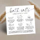 Minimal Elegant Logo Bath Salts Care Instructions Square Business Card ...