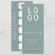 MINIMAL GREEN BUSINESS LOGO LOYALTY REWARD CARD | Zazzle