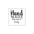 Minimal Handmade, Script Rubber Stamp | Zazzle
