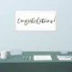 Minimal Handwritten congratulations banner | Zazzle