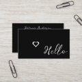 Minimal Hello Business Card Template, Modern Cards | Zazzle