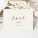 Minimal Leaf | Boho Cream Reserved Sign | Zazzle