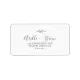 Minimal Leaf | Dark Gray Address Labels | Zazzle