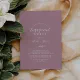 Minimal Leaf | Mauve Engagement Party Invitation | Zazzle