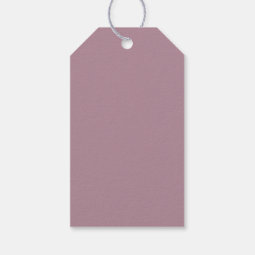 Minimal Leaf Mauve Wedding Welcome Gift Tags | Zazzle