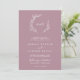 Minimal Leaf | Mauve Weekend Events Wedding Invitation | Zazzle