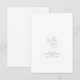 Minimal Line Drawing Save the Date Card | Zazzle
