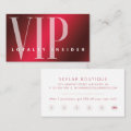 Minimal Luxury Ruby Red VIP Loyalty Card | Zazzle